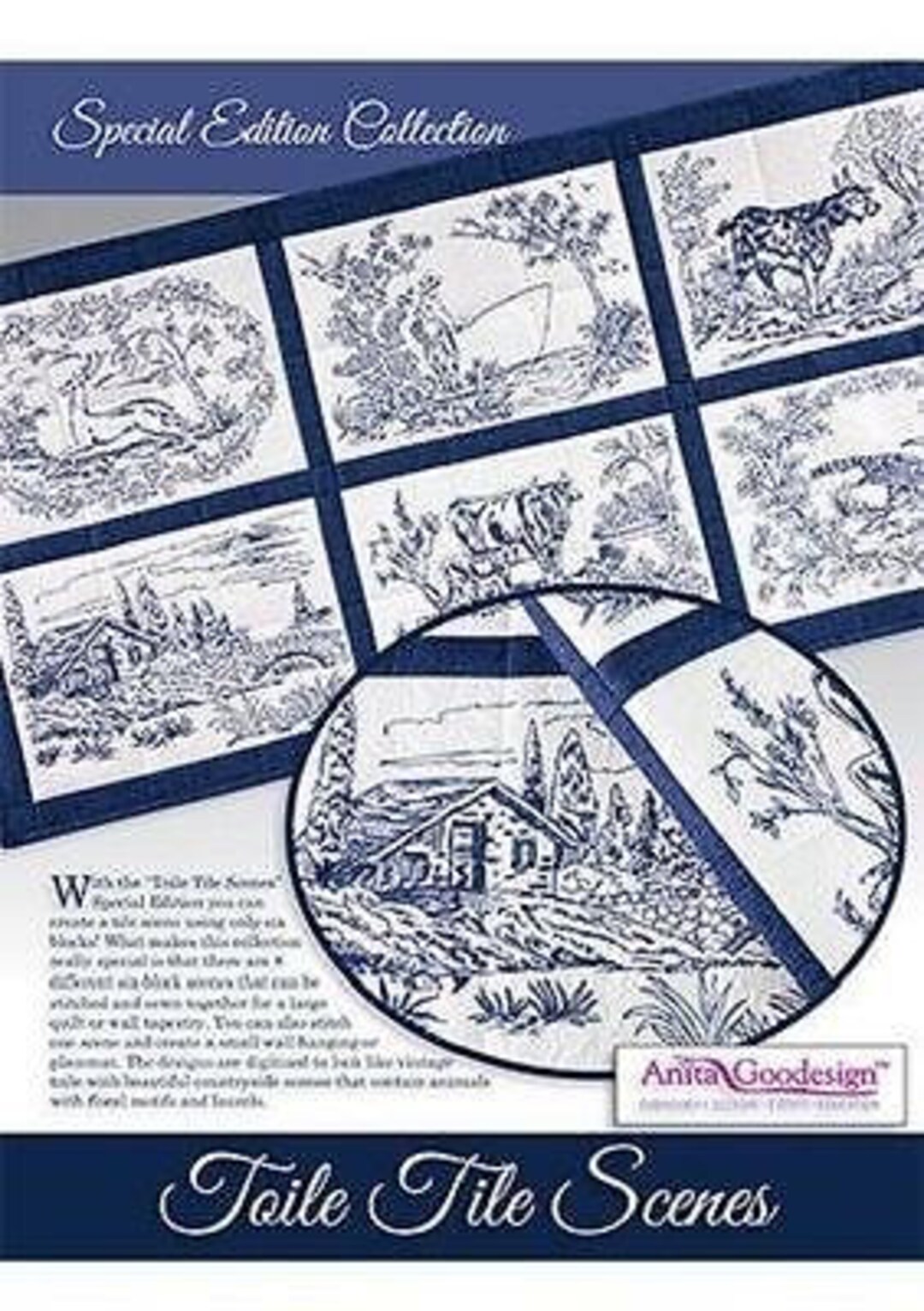 Anita Goodesign Special Edition Collection Toile Tile Scenes - Etsy