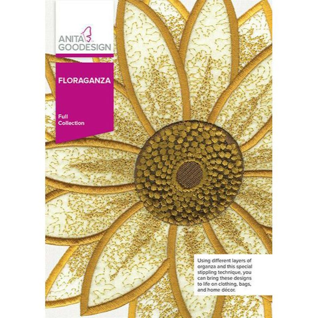 Anita Goodesign Embroidery Designs CD Floraganza - Etsy