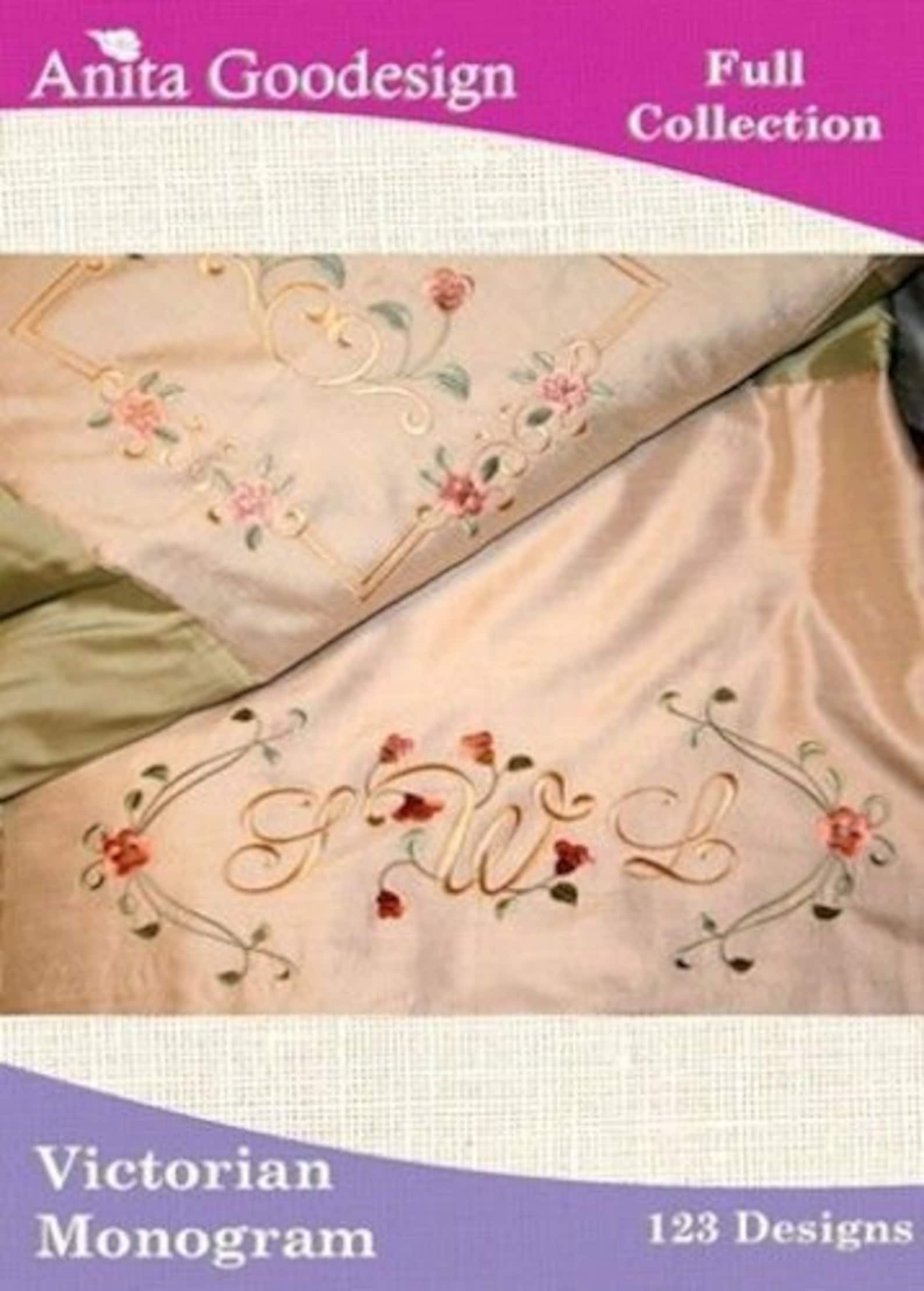 Anita Goodesign Victorian Monogram Embroidery CD - Etsy
