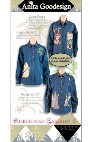 Anita Goodesign Embroidery Design Christmas Fashion 3 - Etsy