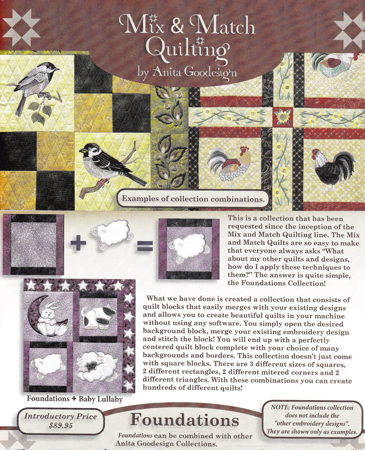 Anita Goodesign Foundations Mix & Match Embroidery Design SEALED - Etsy