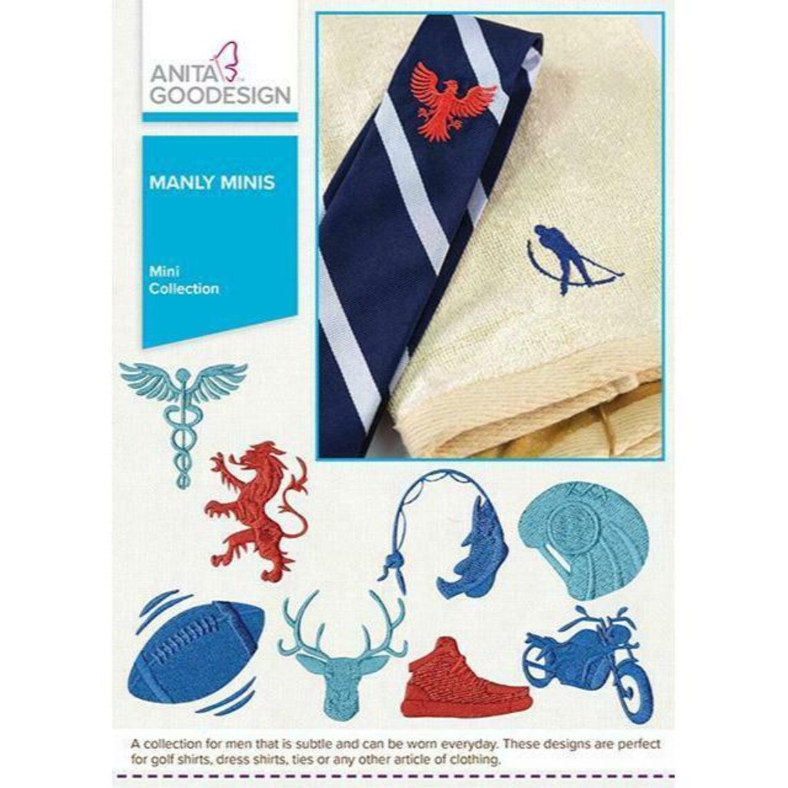 Manly Minis Anita Goodesign Embroidery Designs (CD Only) - Etsy