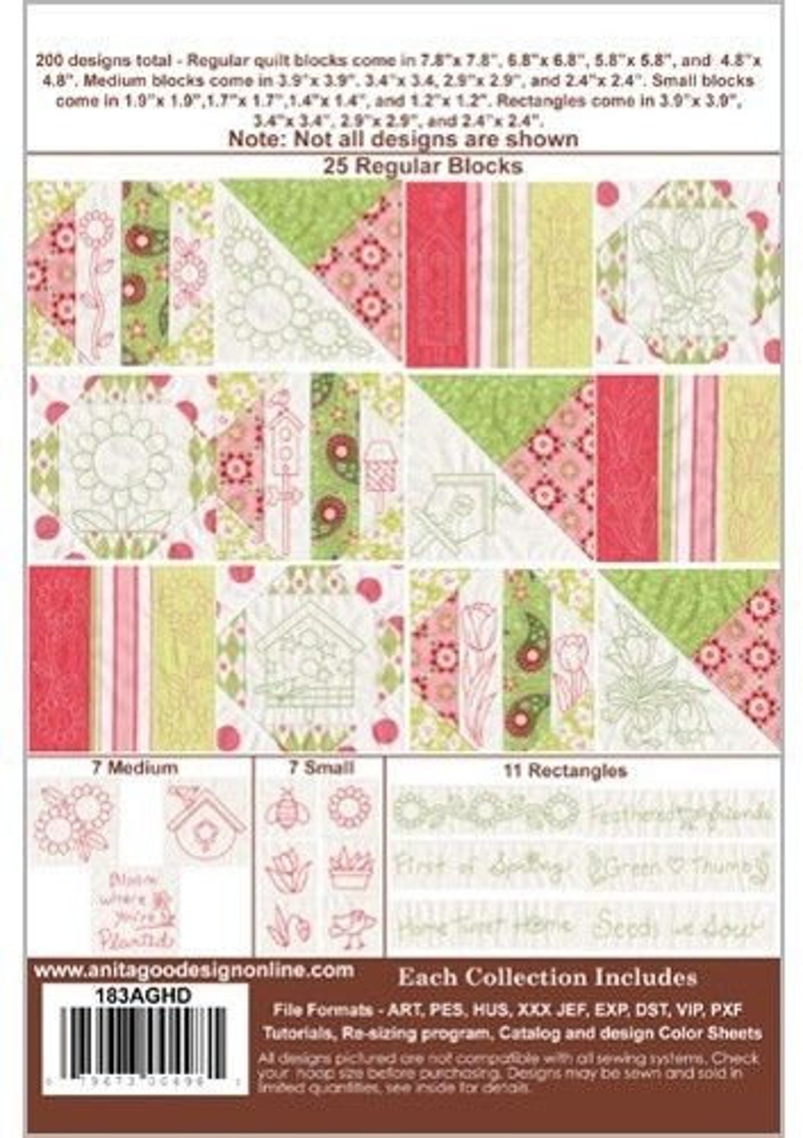 Quilt for All Seasons Spring Anita Goodesign Embroidery Designs - Etsy