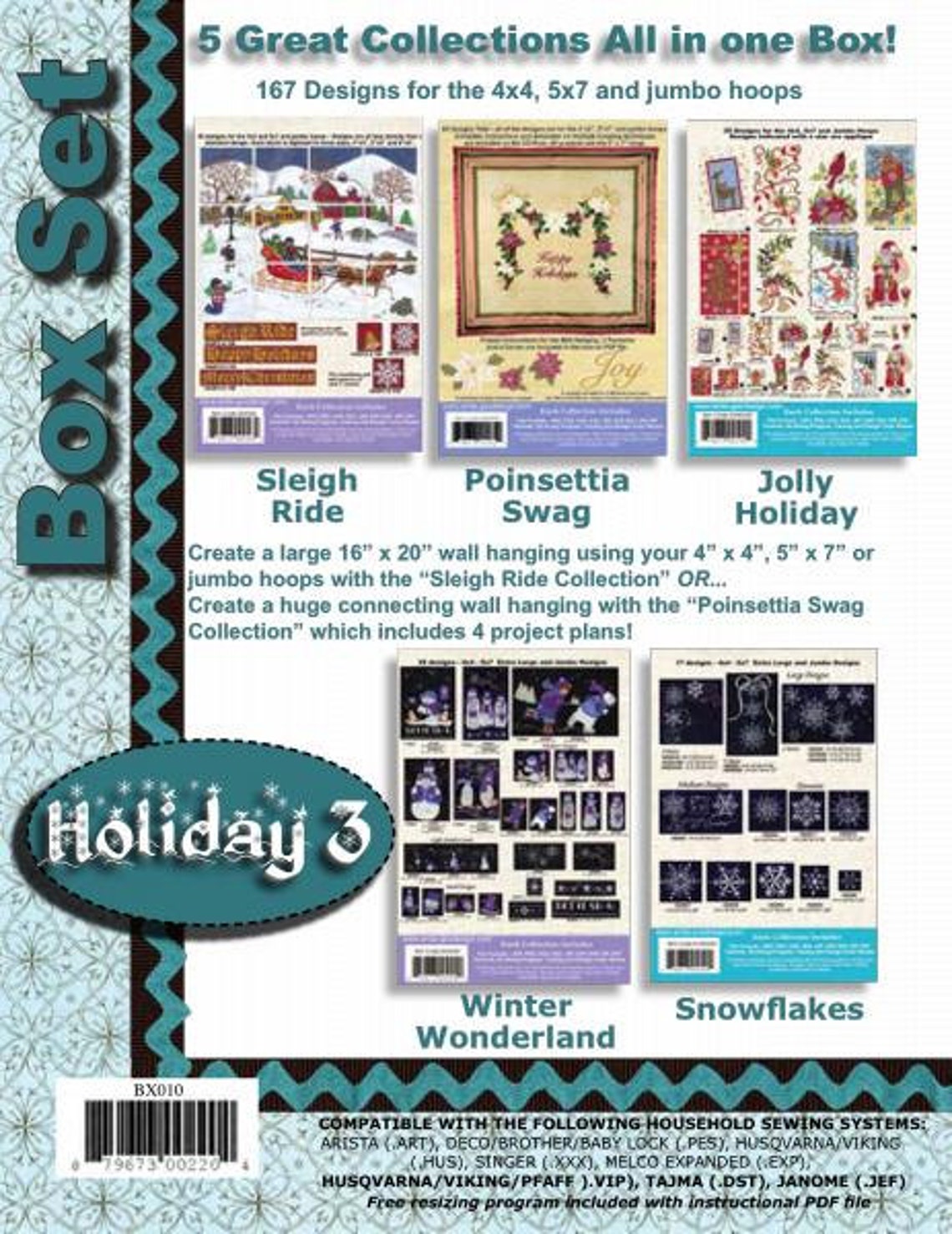 Anita Goodesign Embroidery Designs Holiday Box Set #3 - Etsy
