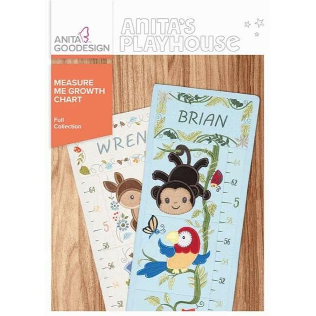 Anita Goodesign Embroidery Designs CD Measure Me Growth Chart NEW - Etsy