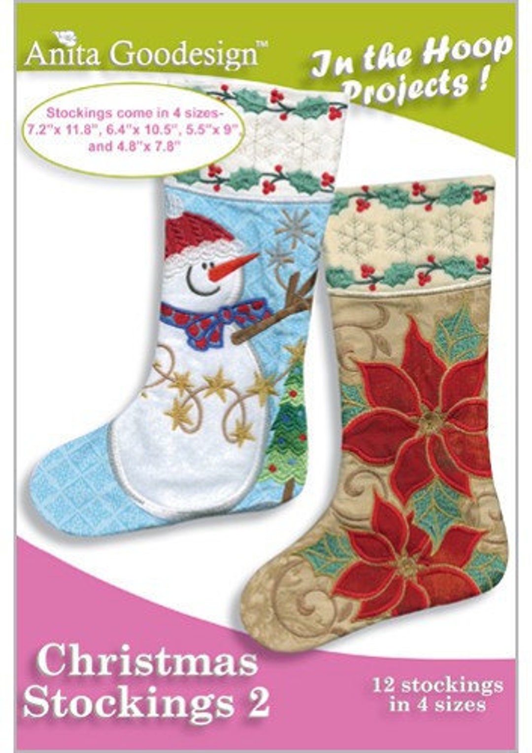 Anita Goodesign Christmas Stockings 2 - Etsy