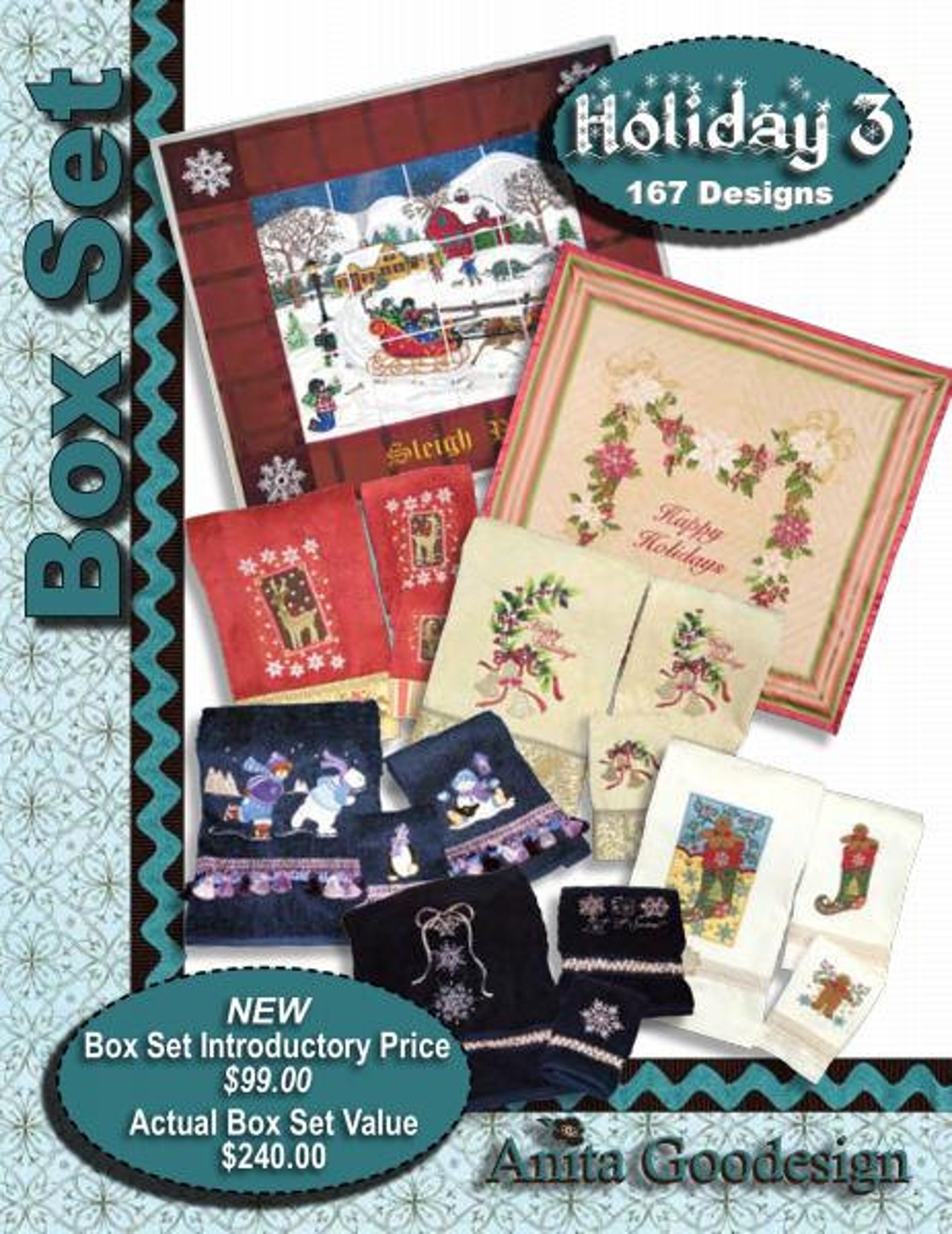 Anita Goodesign Embroidery Designs Holiday Box Set #3 - Etsy