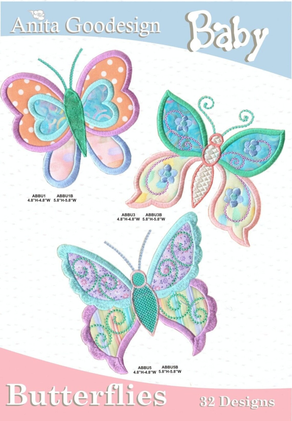 Baby Butterflies Anita Goodesign Embroidery Design CD - Etsy