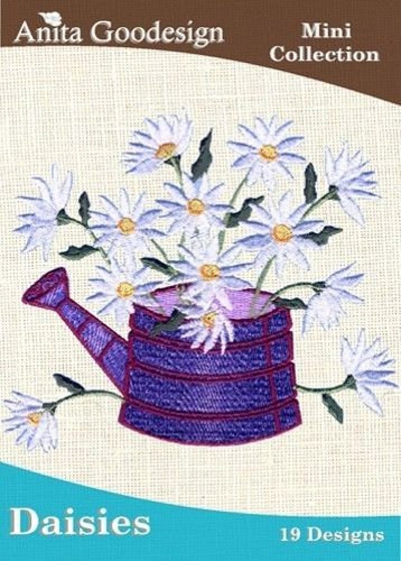 Daisies Anita Goodesign Embroidery Design CD - Etsy