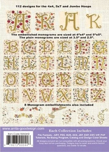 Autumn Monogram Anita Goodesign Embroidery CD Design - Etsy