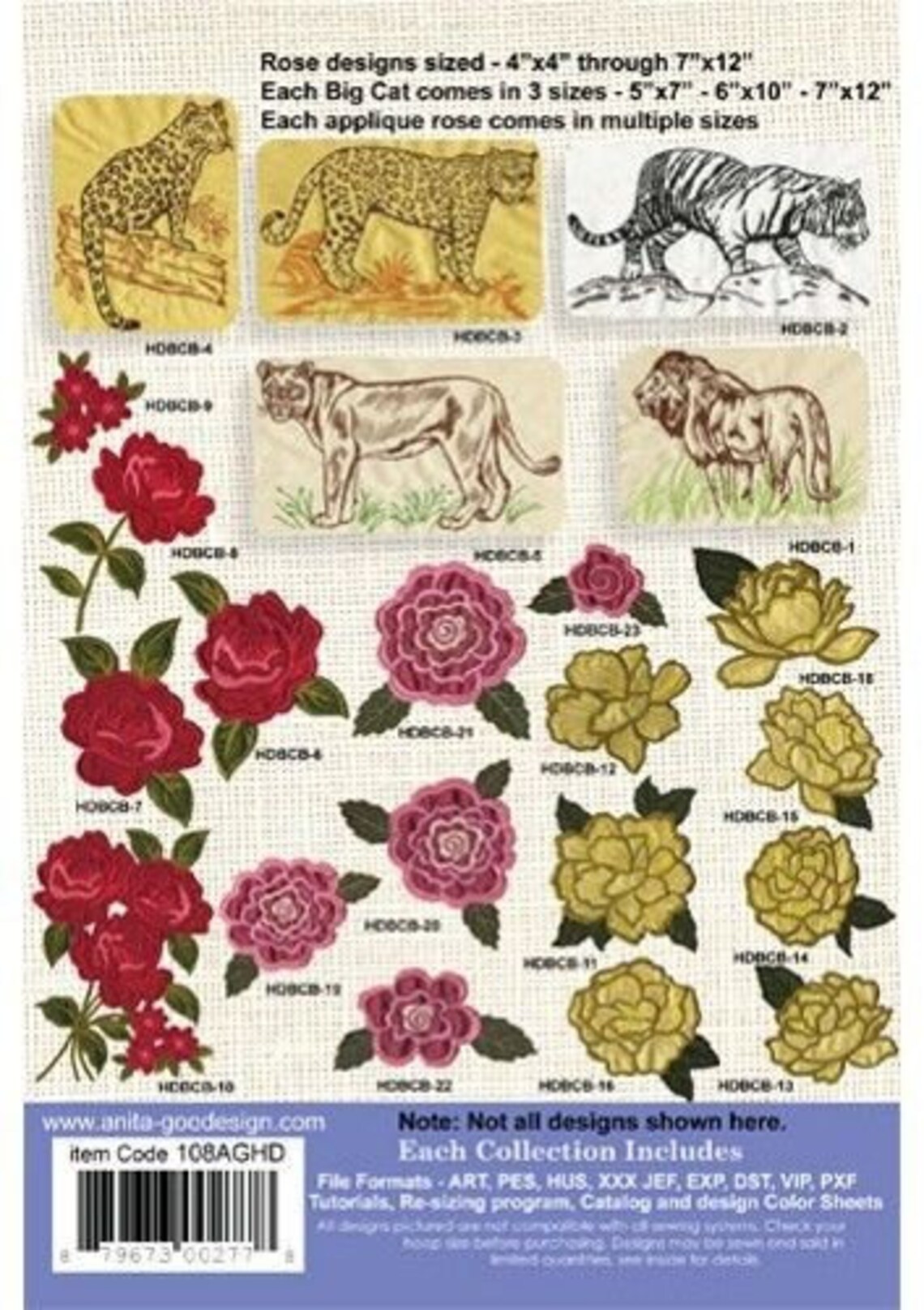 Wild Roses Anita Goodesign Embroidery Designs - Etsy