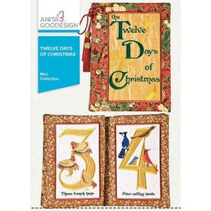 Twelve Days of Christmas Anita Goodesign Embroidery Machine Design Cd ...