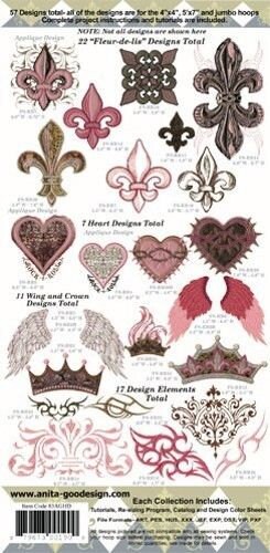 Glamour Rocks Anita Goodesign Embroidery Design Cd - Etsy