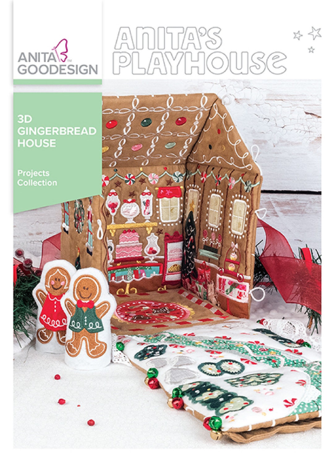 3D Gingerbread House Anita Goodesign Embroidery Machine Design CD NEW ...