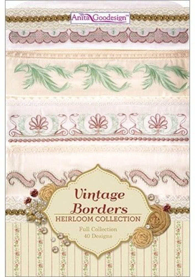 Vintage Borders Anita Goodesign Embroidery Designs Cd - Etsy