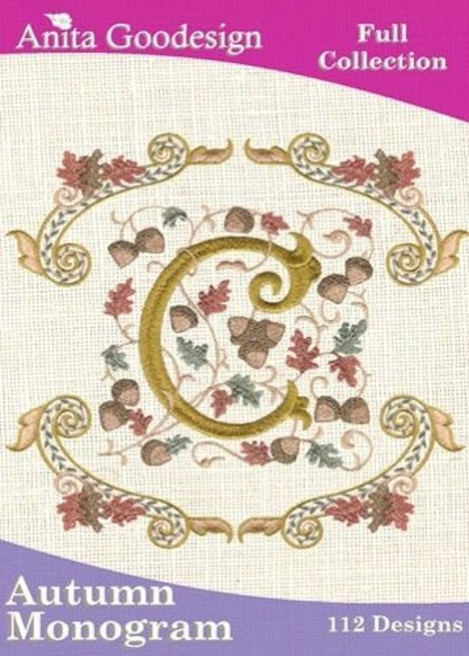 Autumn Monogram Anita Goodesign Embroidery CD Design - Etsy