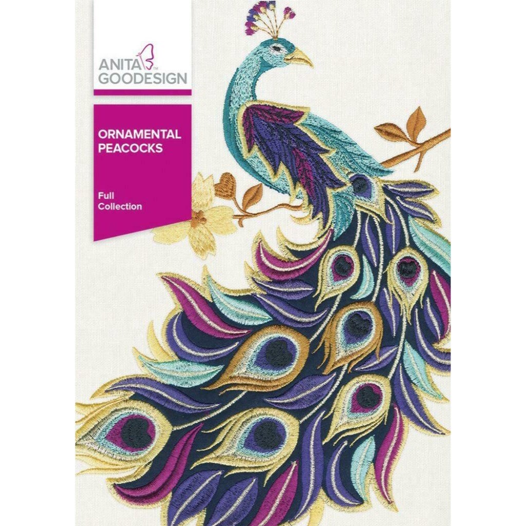 Ornamental Peacocks Anita Goodesign Embroidery Machine Design Cd - Etsy