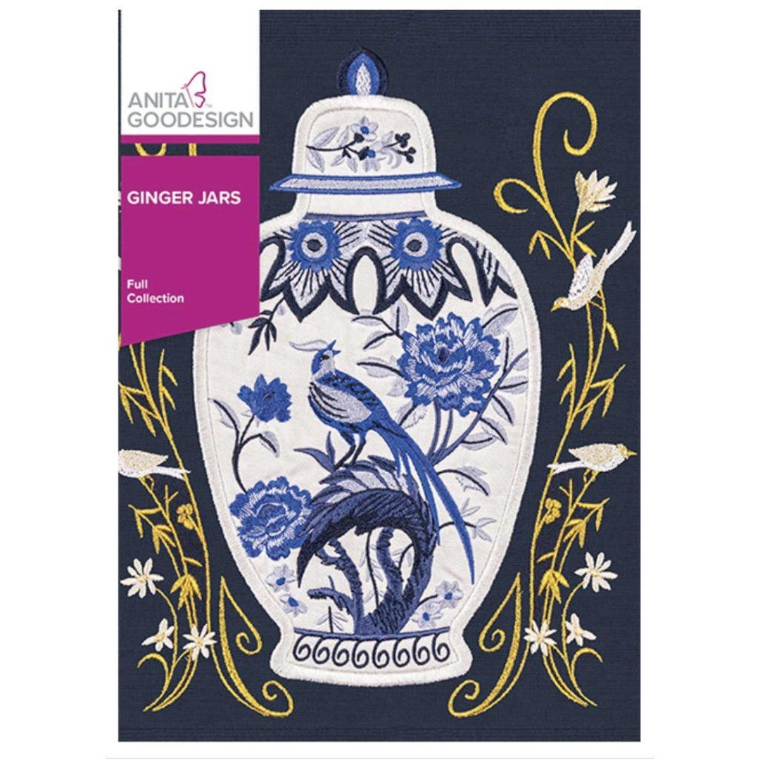 Anita Goodesign Embroidery Designs CD Ginger Jars NEW - Etsy