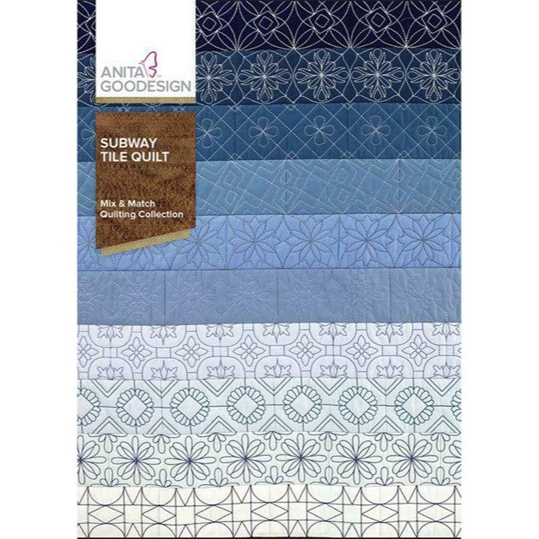 Subway Tile Quilt Anita Goodesign Machine Designs Cd - Etsy