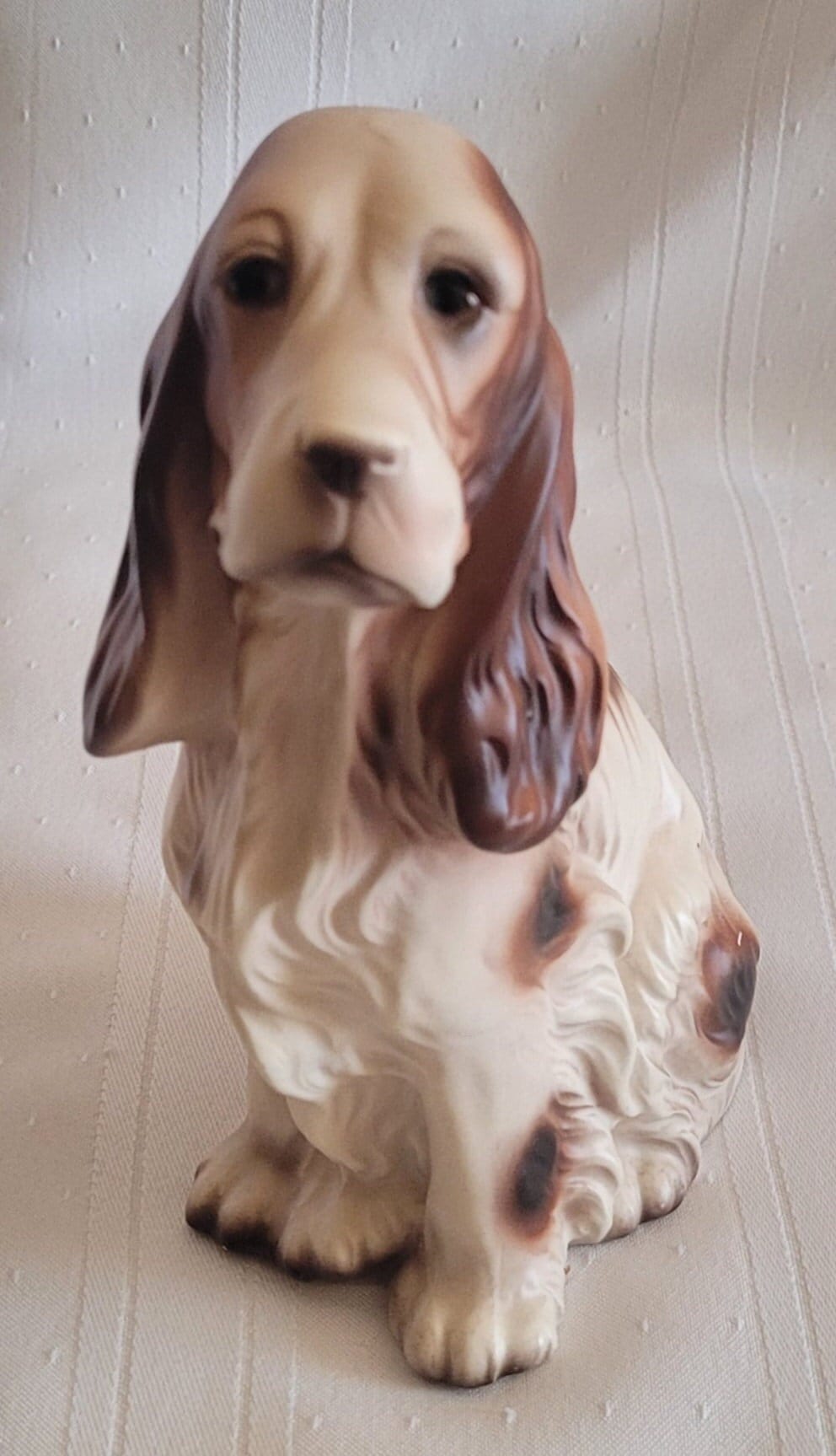 Vintage 7" Tall Porcelain Spaniel Dog Figurine - Etsy