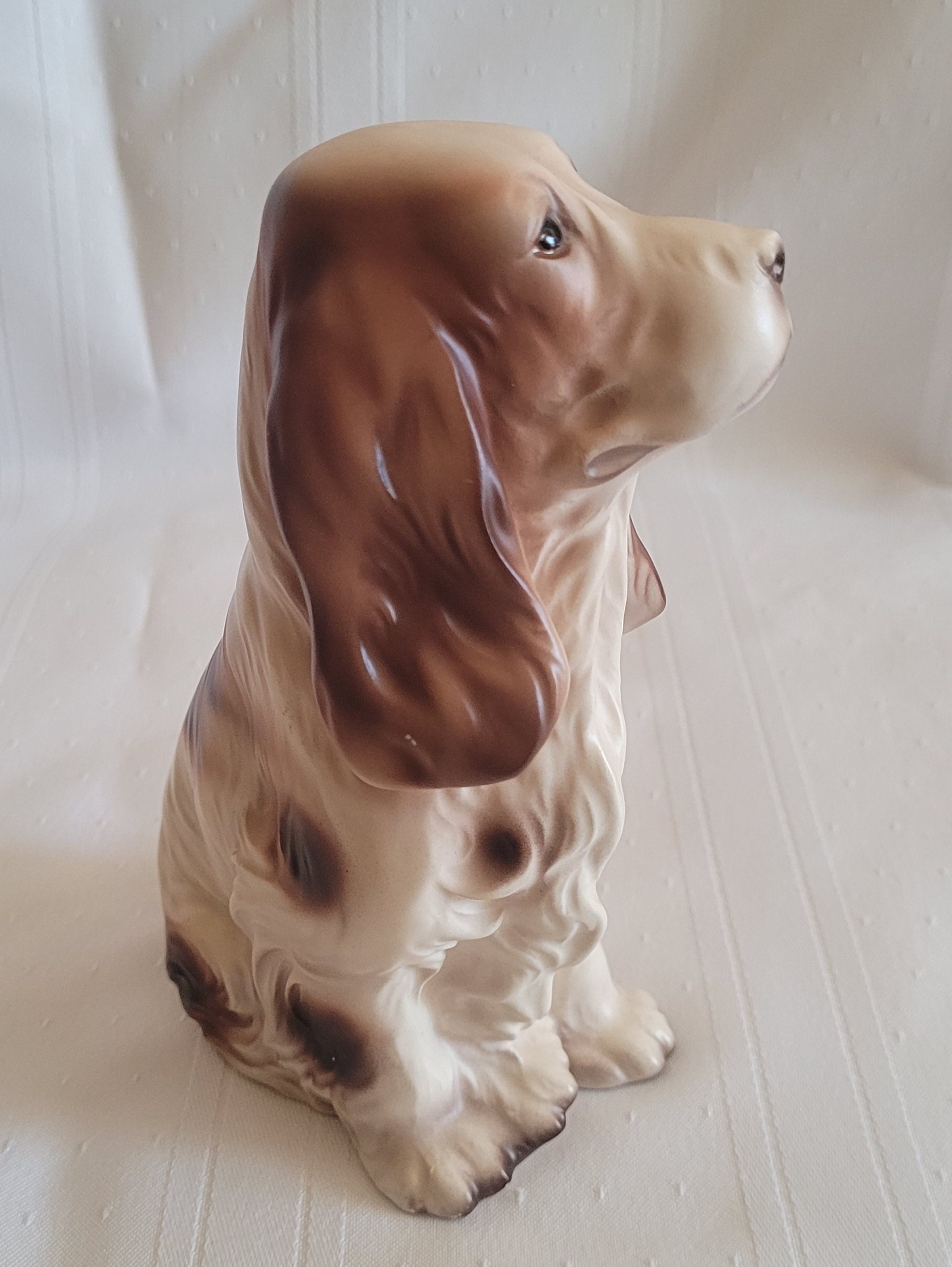 Vintage 7 Tall Porcelain Spaniel Dog Figurine - Etsy