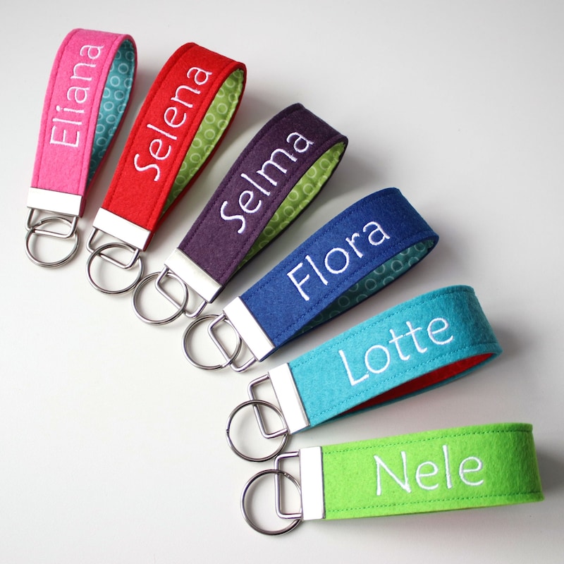 Filz Schlusselanhanger Mit Namen