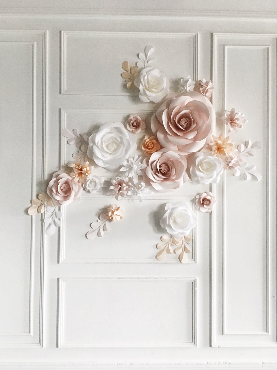 Paper Flower Backdrop Wedding Backdrop Paper Flowers Wall | Etsy Canada