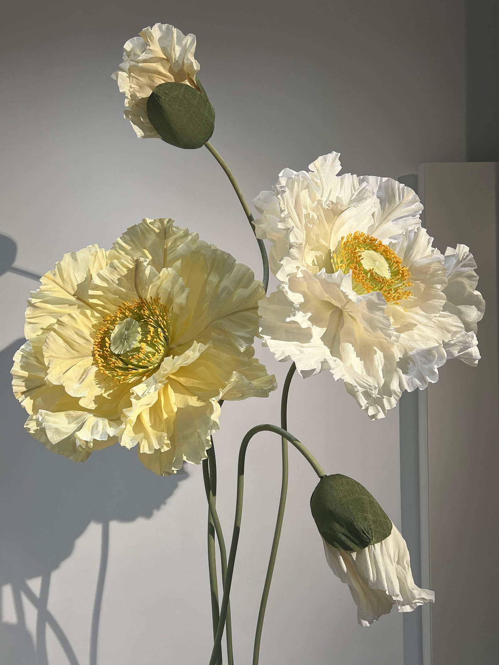 Oversized Paper Poppies - Freestanding Event Decor - Etsy