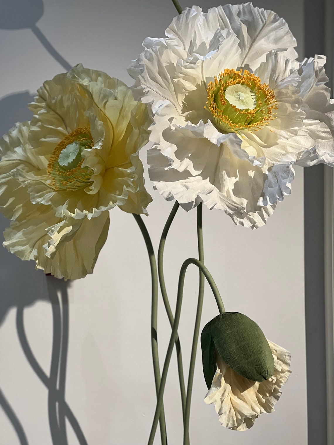 Oversized Paper Poppies - Freestanding Event Decor - Etsy