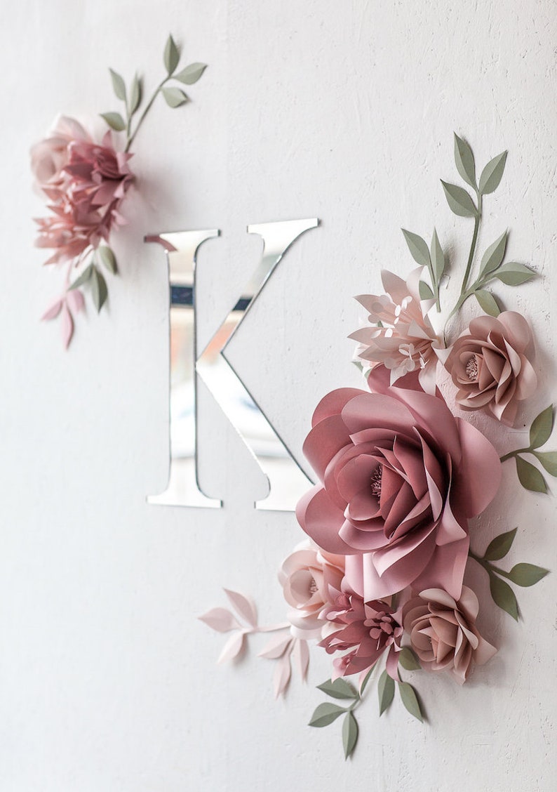 Paper Flowers Wall Decor Paper Flowers Paper Flowers - Etsy