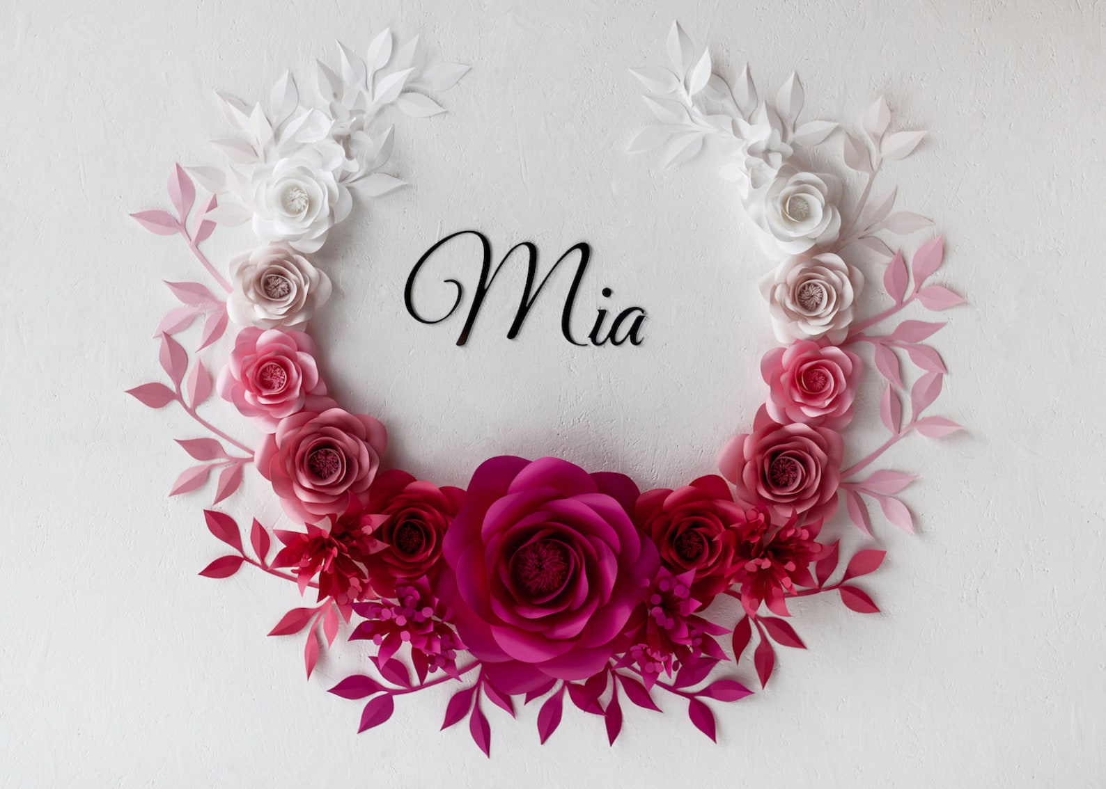 Ombre Paper Flowers Ombre Paper Flowers Wall Decor Ombre | Etsy