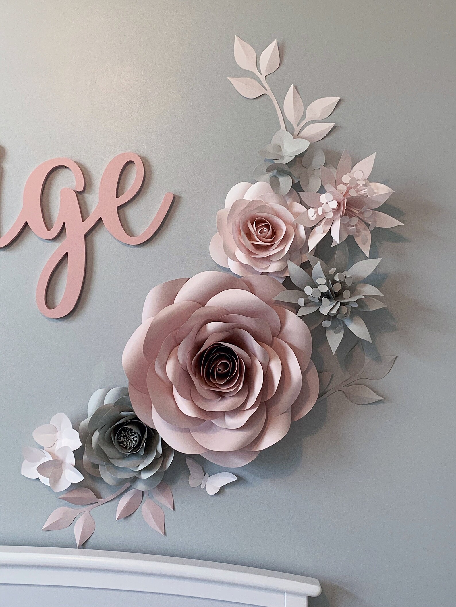 Paper Flowers to Match the Bedding Paper Flowers Perfect - Etsy