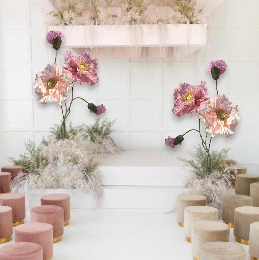 Giant Paper Flowers - Big Paper Flowers on Stand - Large Paper Flowers ...