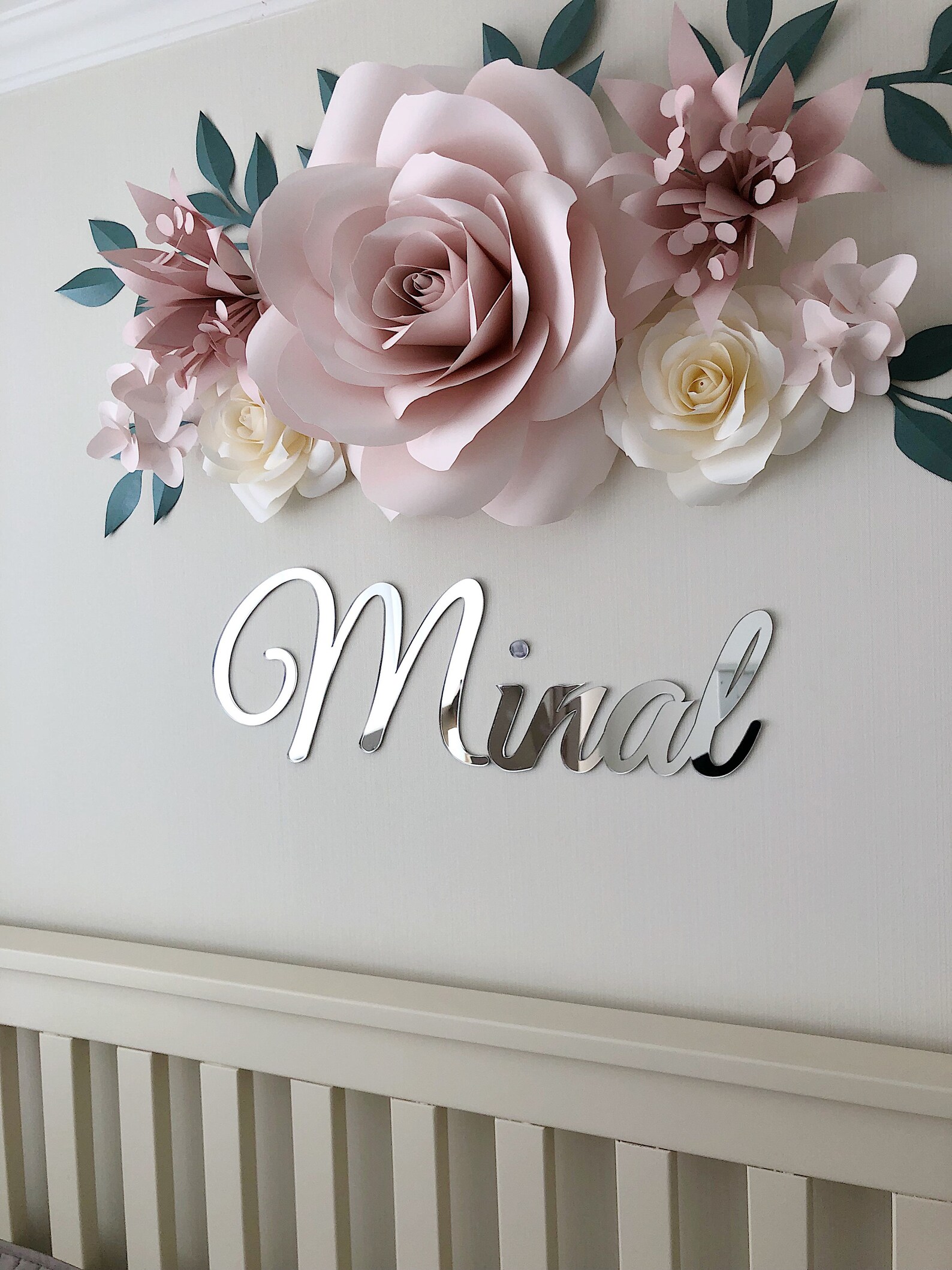 Paper Roses for Nursery Wall Decor Paper Roses Nursery - Etsy