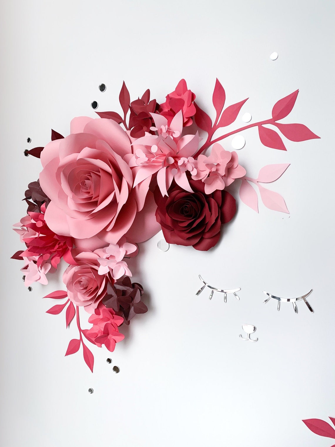 Paper Flower Nursery Decor Paper Flowers Nursery Wall Decor - Etsy