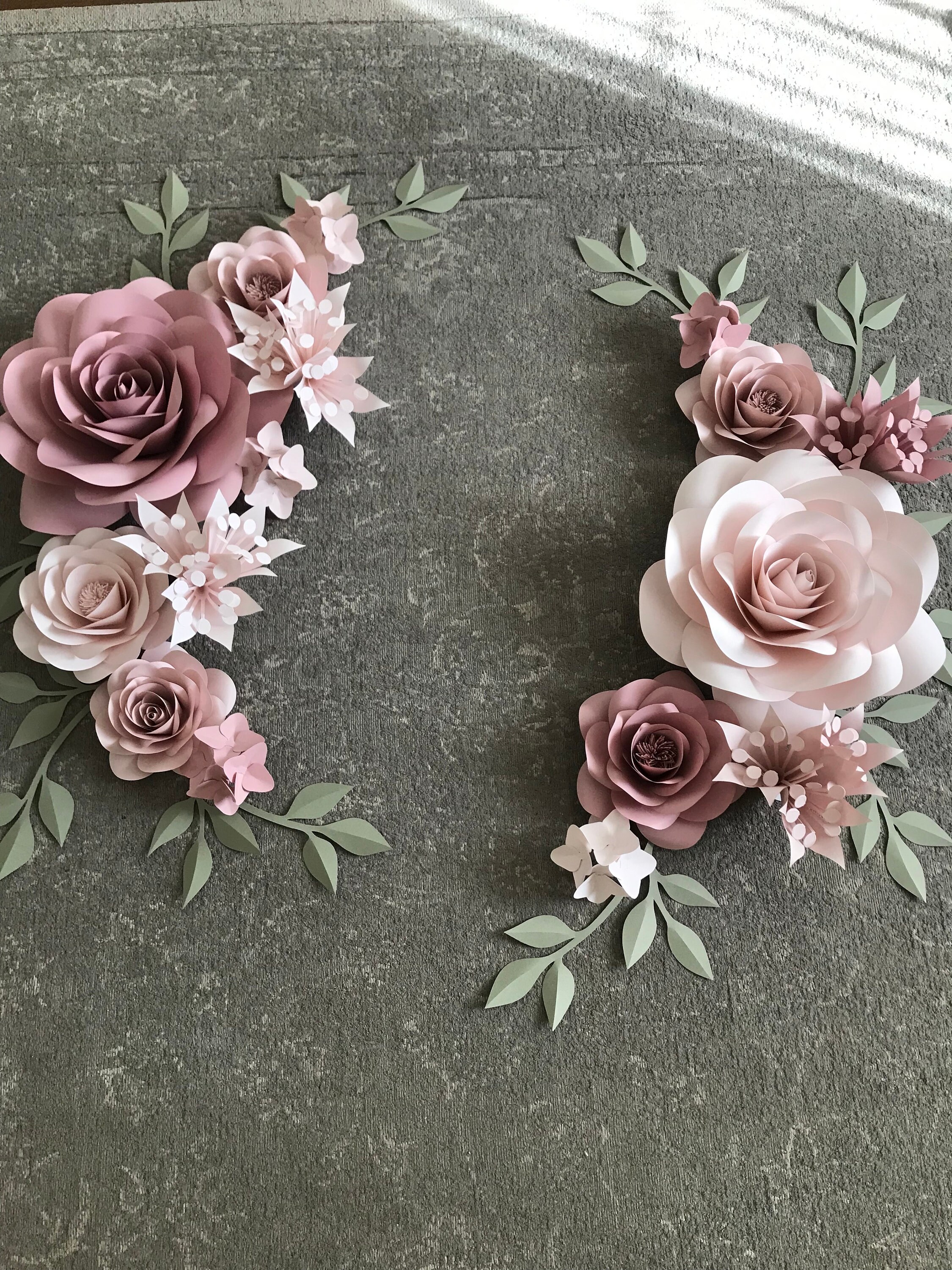 Customized Paper Flowers Paper Flowers Wall Decor Paper - Etsy