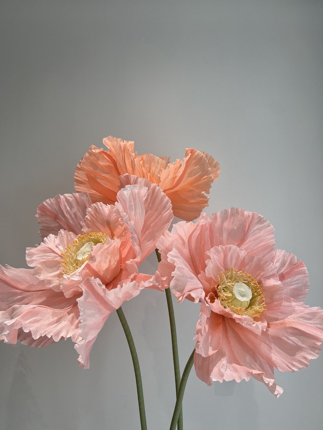 Oversized Standing Paper Poppies – Window Display, Event Decor - Etsy
