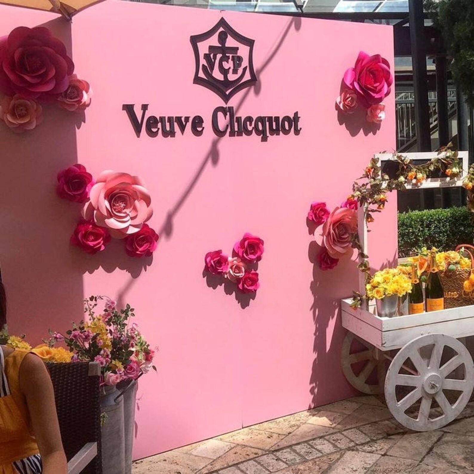 Paper Flowers Veuve Clicquot Paper Flower Wall for Veuve - Etsy