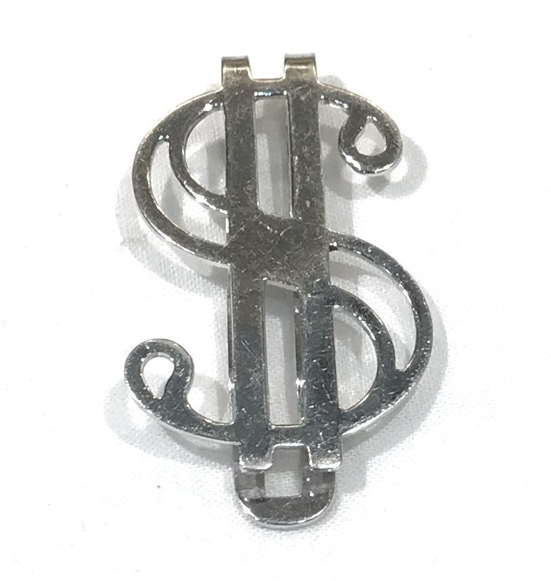 Nice Vintage Sterling Dollar Sign Money Clip - Etsy
