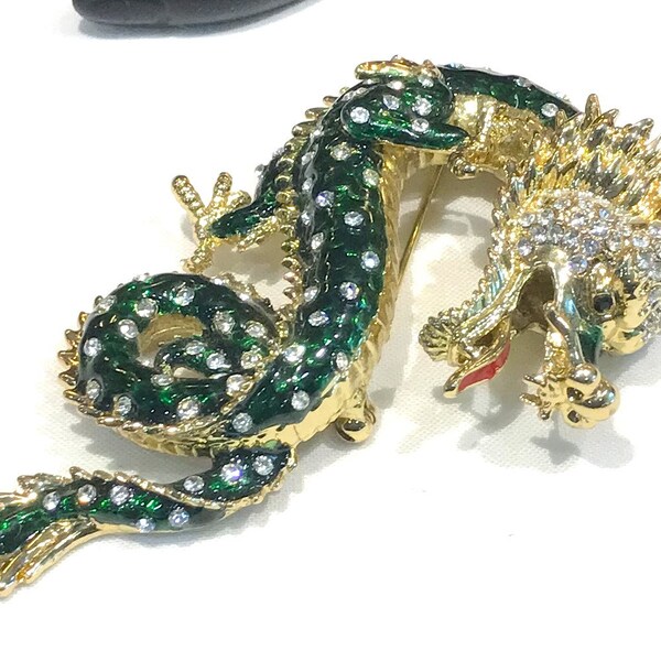 Dragon Brooch - Etsy