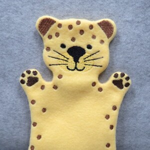 Cheetah Fleece Hand Puppet - Etsy