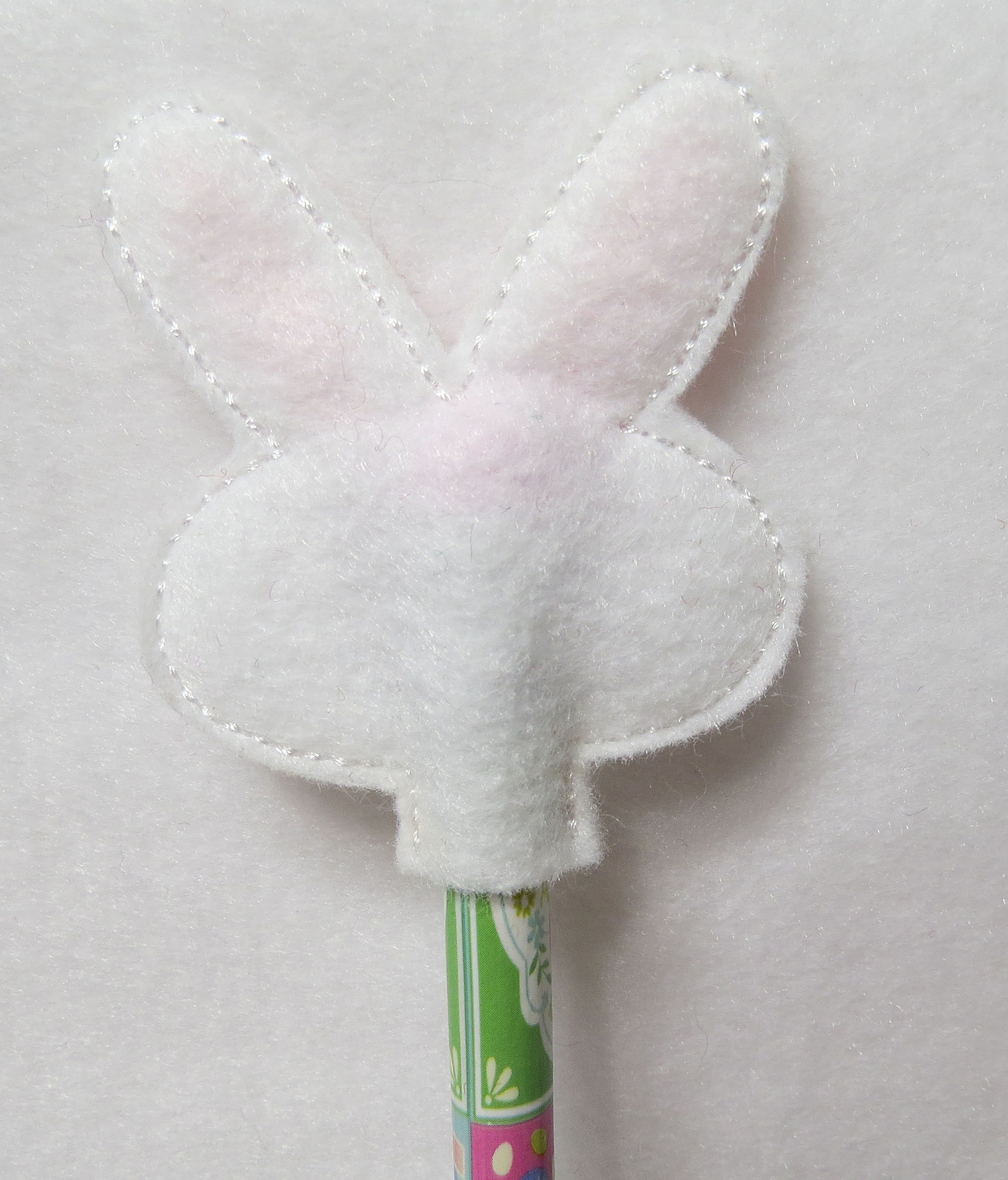 Easter Bunny Rabbit Pencil Topper With Pencil or Pen - Etsy