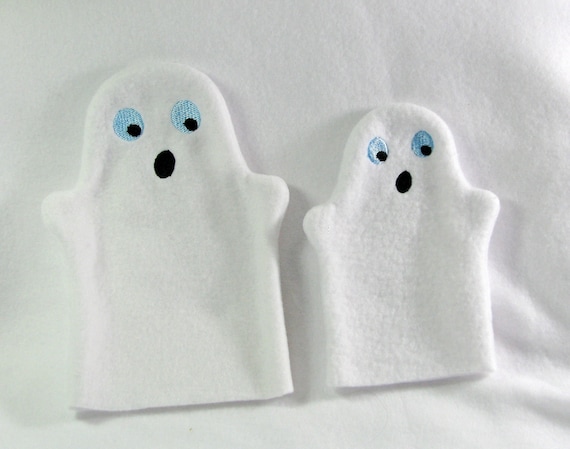 Halloween Ghost Fleece Hand Puppet | Etsy