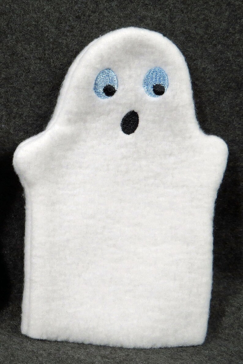 Halloween Ghost Fleece Hand Puppet | Etsy