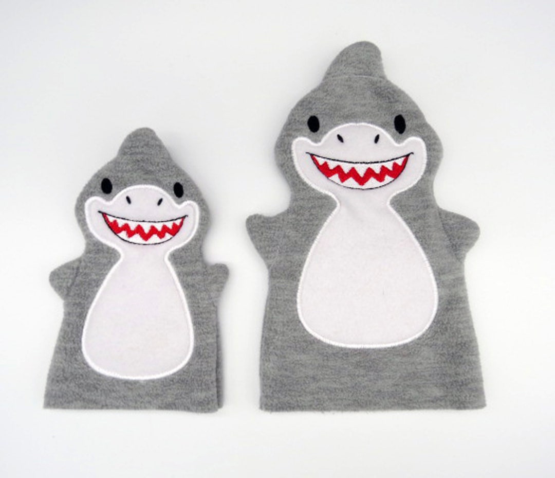 Shark Puppet, Fleece Hand Puppet, Machine Washable - Etsy