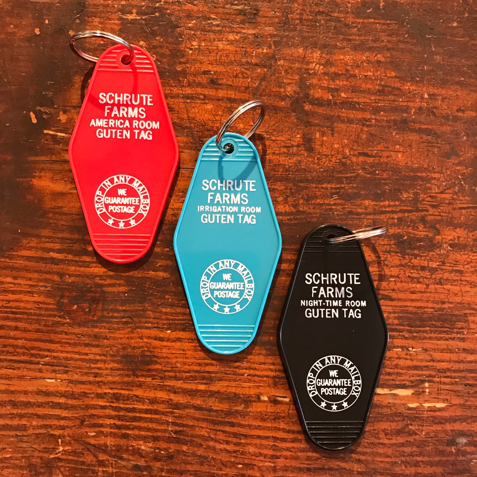 Schrute Farms Vintage Style Hotel Key Tag America Irrigation - Etsy