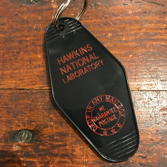 Hawkins National Laboratory Keychain Vintage Hotel Motel Style | Etsy