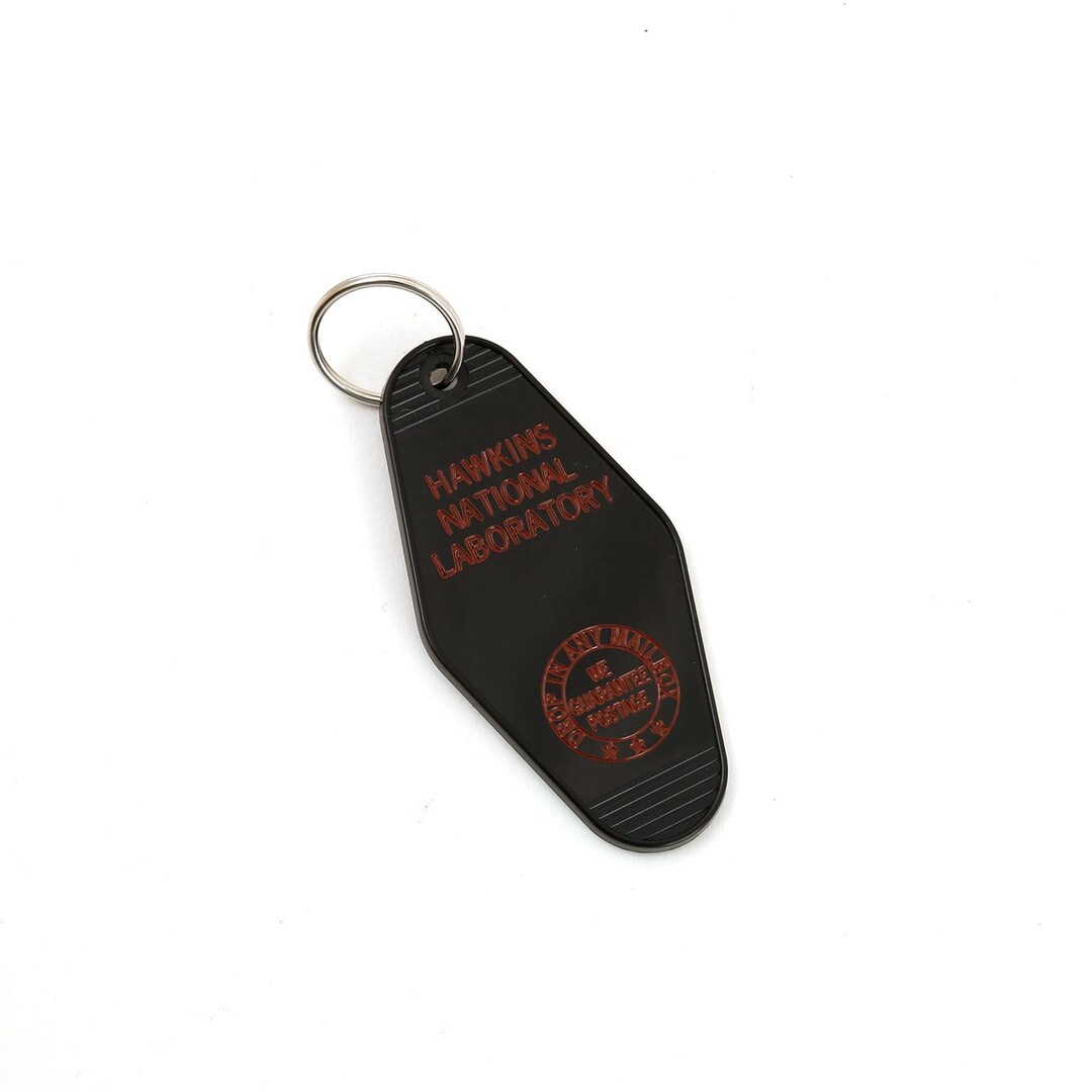 Hawkins National Laboratory Keychain Vintage Hotel Motel Style Stranger ...