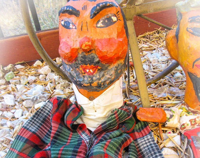 French Puppet, Guignol Hand Puppet, 1800s, Monsieur Bourgeois, Hand ...