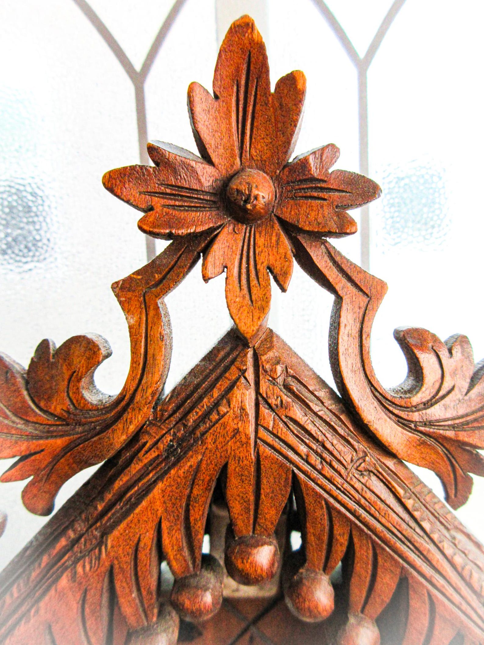 French Antique Wood Carved Cross: Gable Roof Jesus Crucifix - Etsy